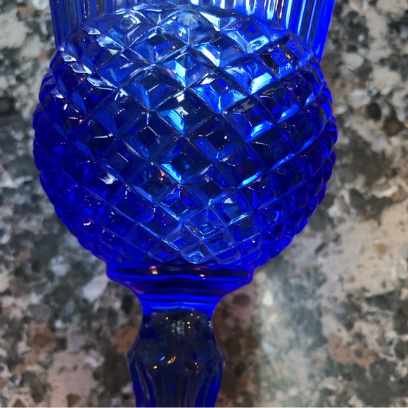 Avon | Dining | Euc Vintage Blue Fostoria Glass Avon Goblets George And ...